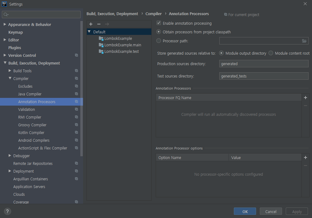 Interpark Lombok In Intellij Hexo